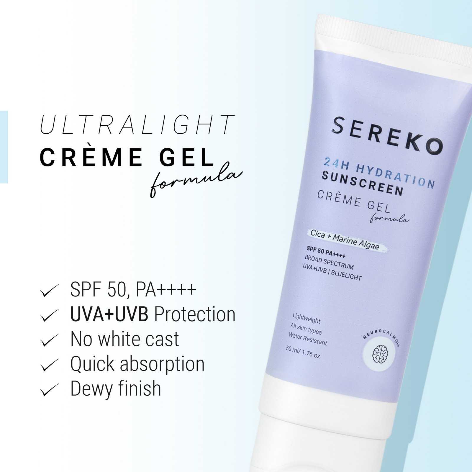 Best Hydrating Sunscreen for Women's Normal, Oily & Dry Skin - Sereko
