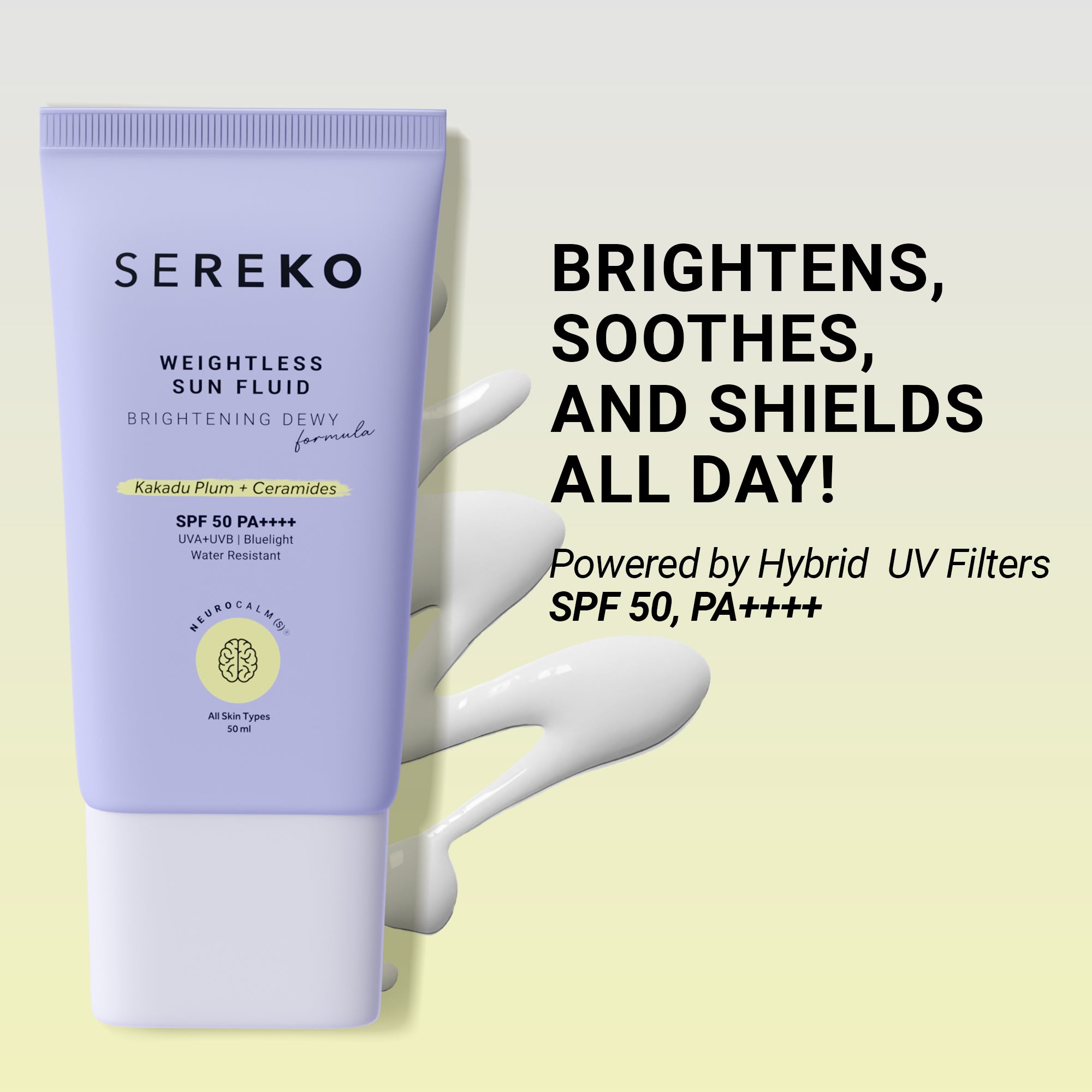 Best SPF 50 Sunscreen | Weightless Sun Fluid